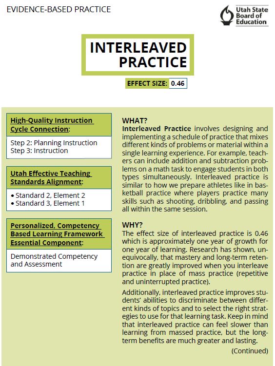 Personalized, Competency Based Learning (PCBL)